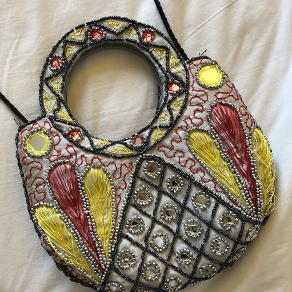 Hand Crafted | Bags | Handmade Beaded Mini Bag | Poshmark